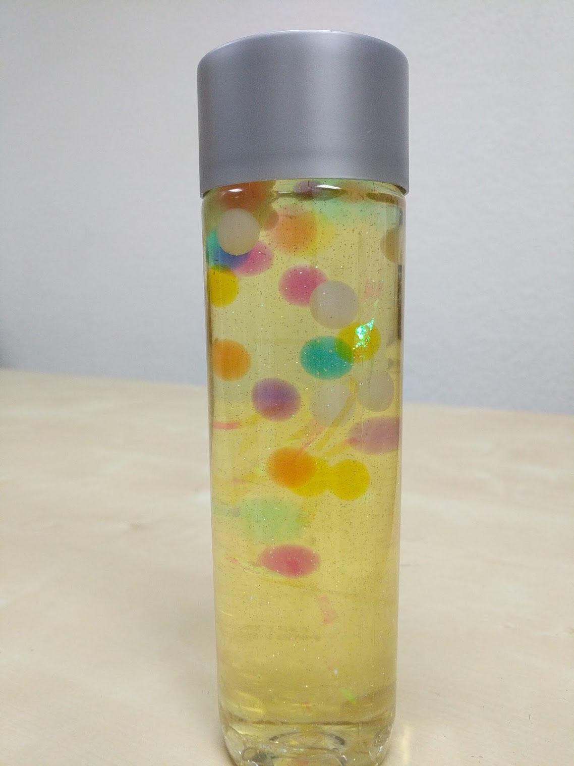 Calm down bottle Water beads and glitter Sensory Bottle Toys & Games ...